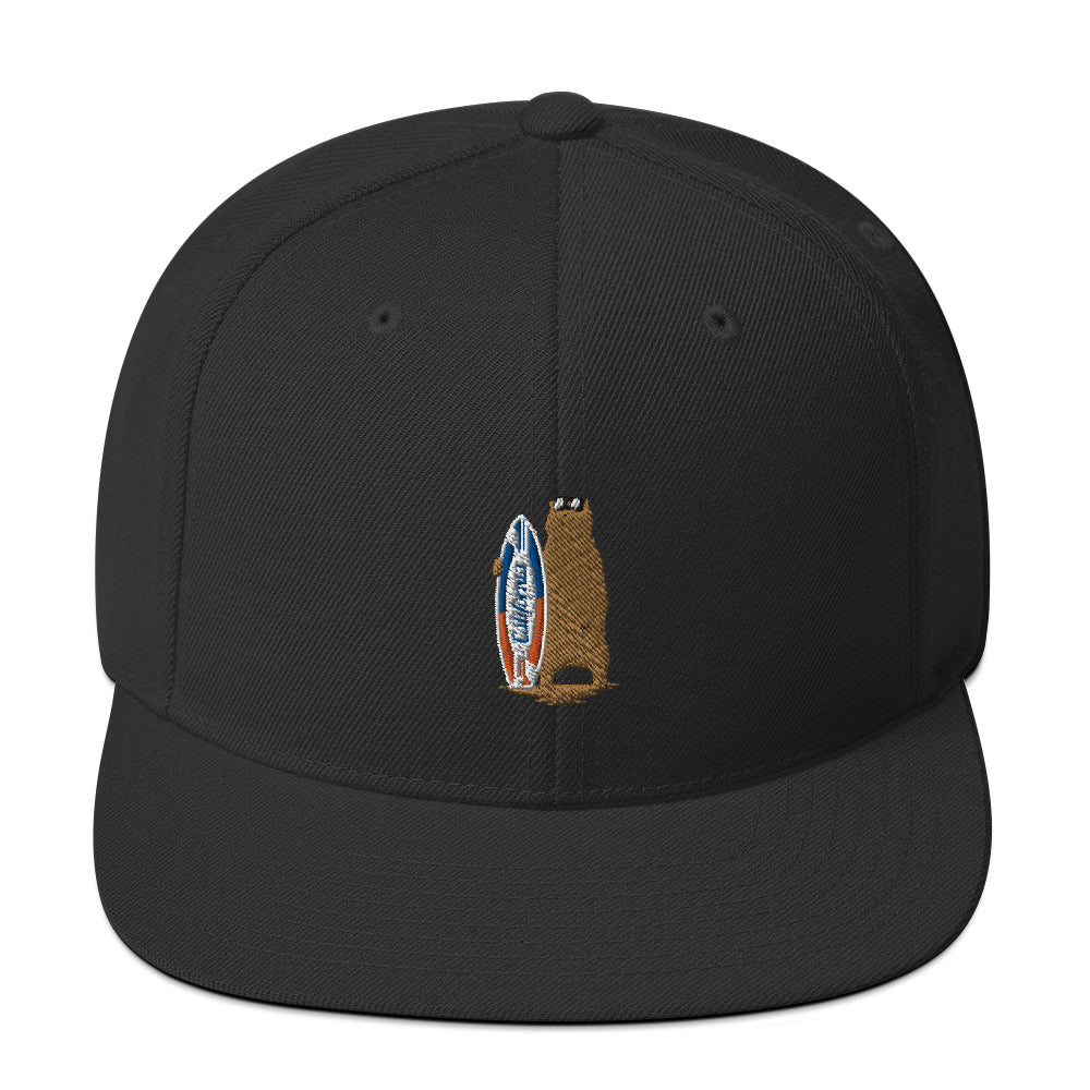 California Surfer Bear - Snapback Hat