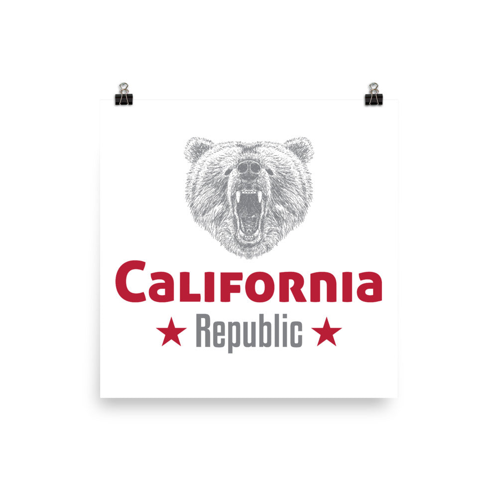 California Grizzly Bear - Poster